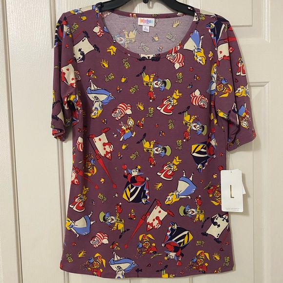 LuLaRoe | Tops | Disneys Alice In Wonderland Queen Of Hearts Alice Gigi ...